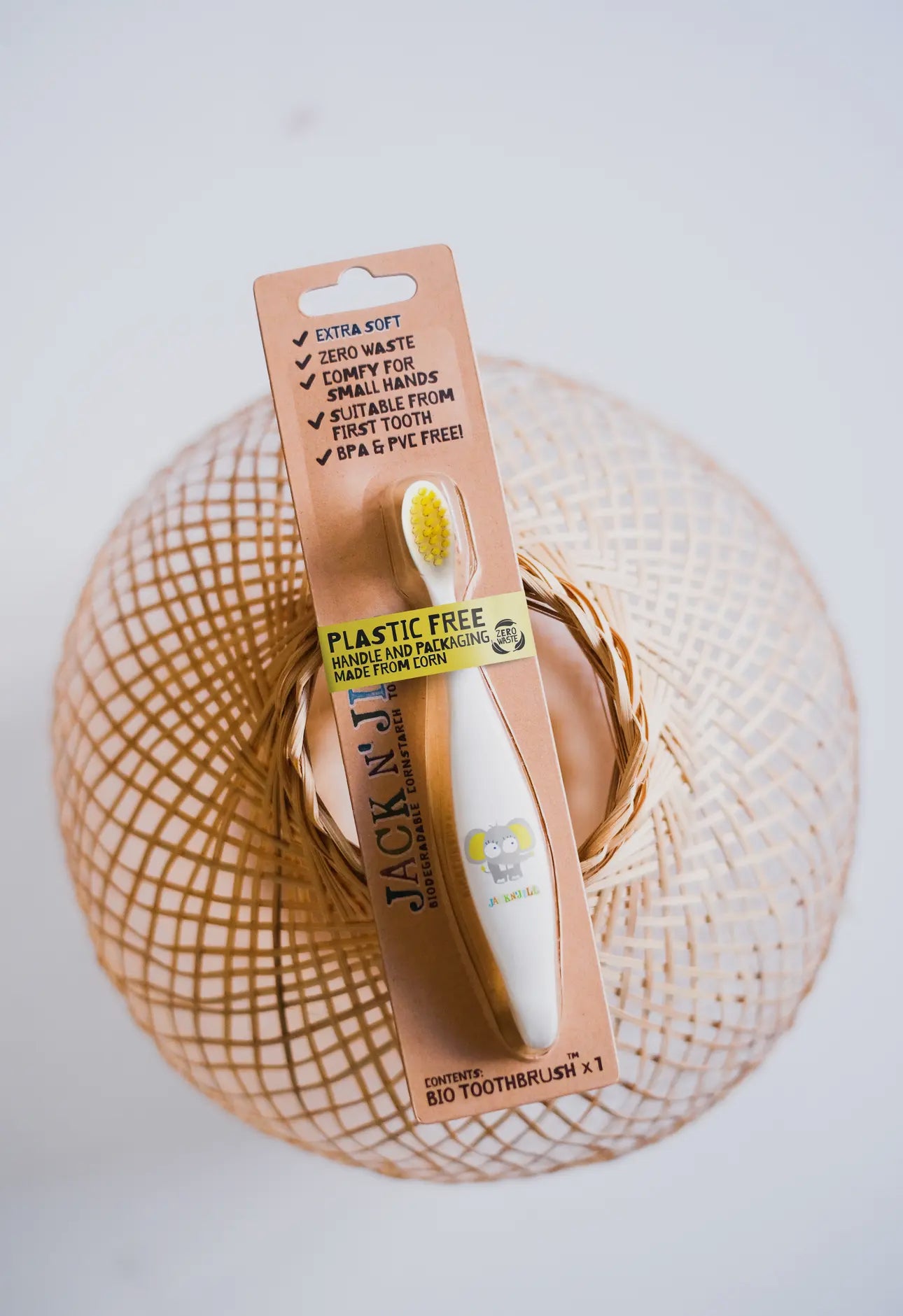 Jack N' Jill Kids Toothbrush - Ellie Elephant | NQ Babies & Kids